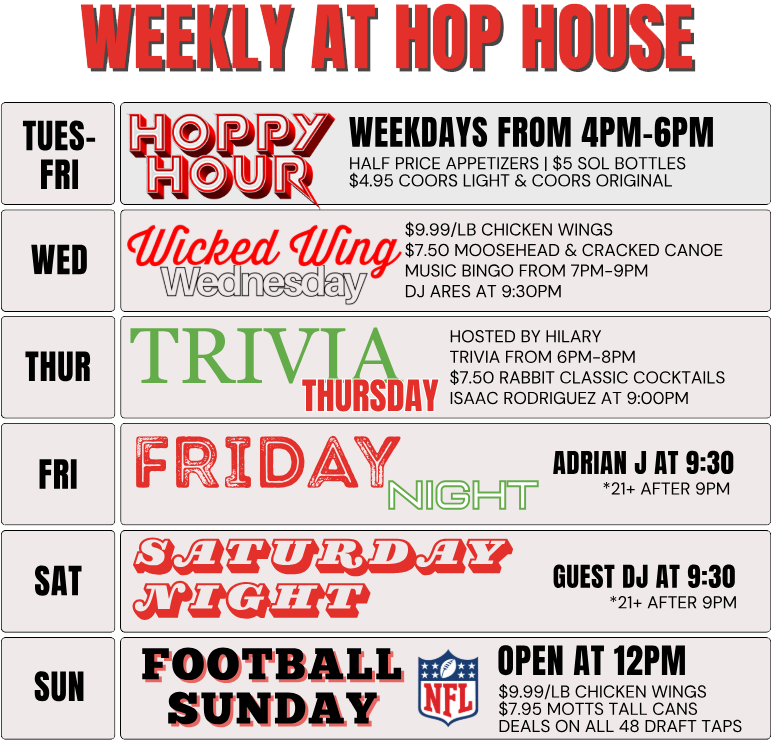 Uptown Waterloo Restaurant & Bar | Craft Beer, Food & Drinks | Hop House